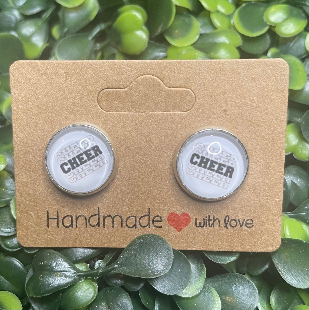 Cheer, Cheer, Cheer Cheerleader Cheer Mom Stud Earrings - Etsy