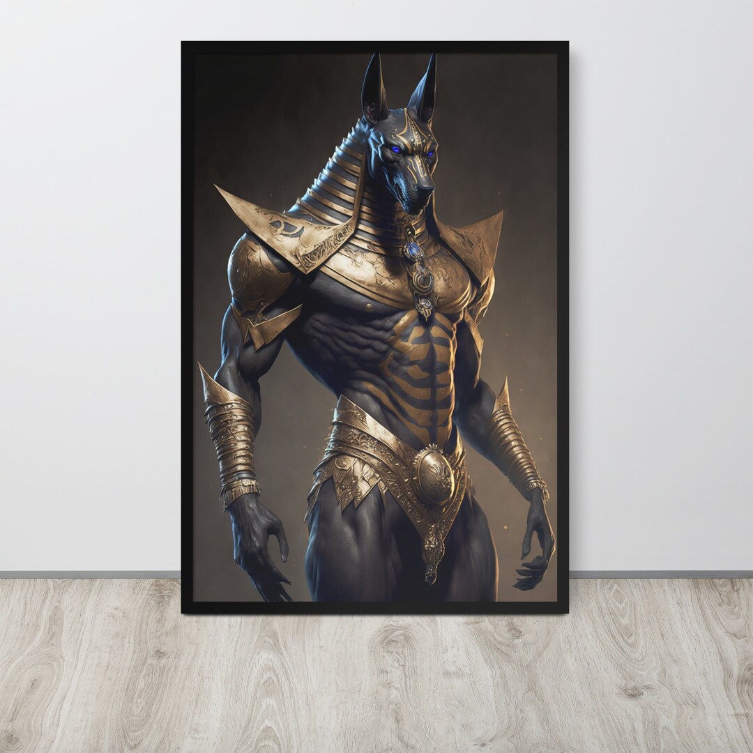Anubis Framed Poster - Etsy