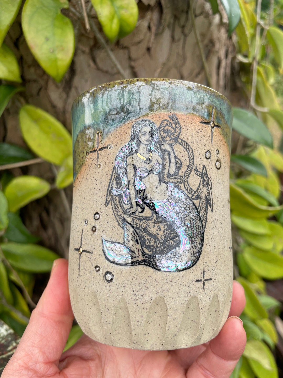 Mermaid Coffee Cup - Etsy