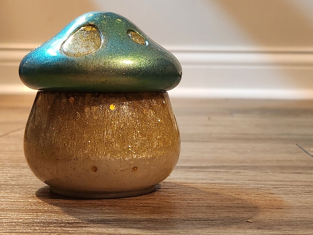CUSTOM Cute Magical Mushroom Container Shroom Box for Magickal Trinkets ...