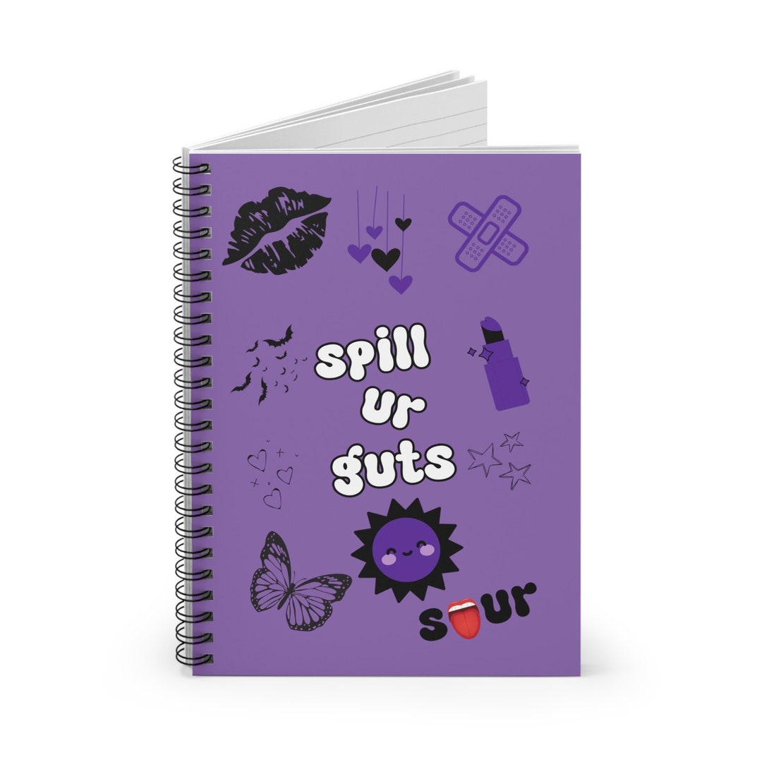 Olivia Rodrigo Merch, Spill Your Guts Notebook, Olivia Rodrigo Guts ...