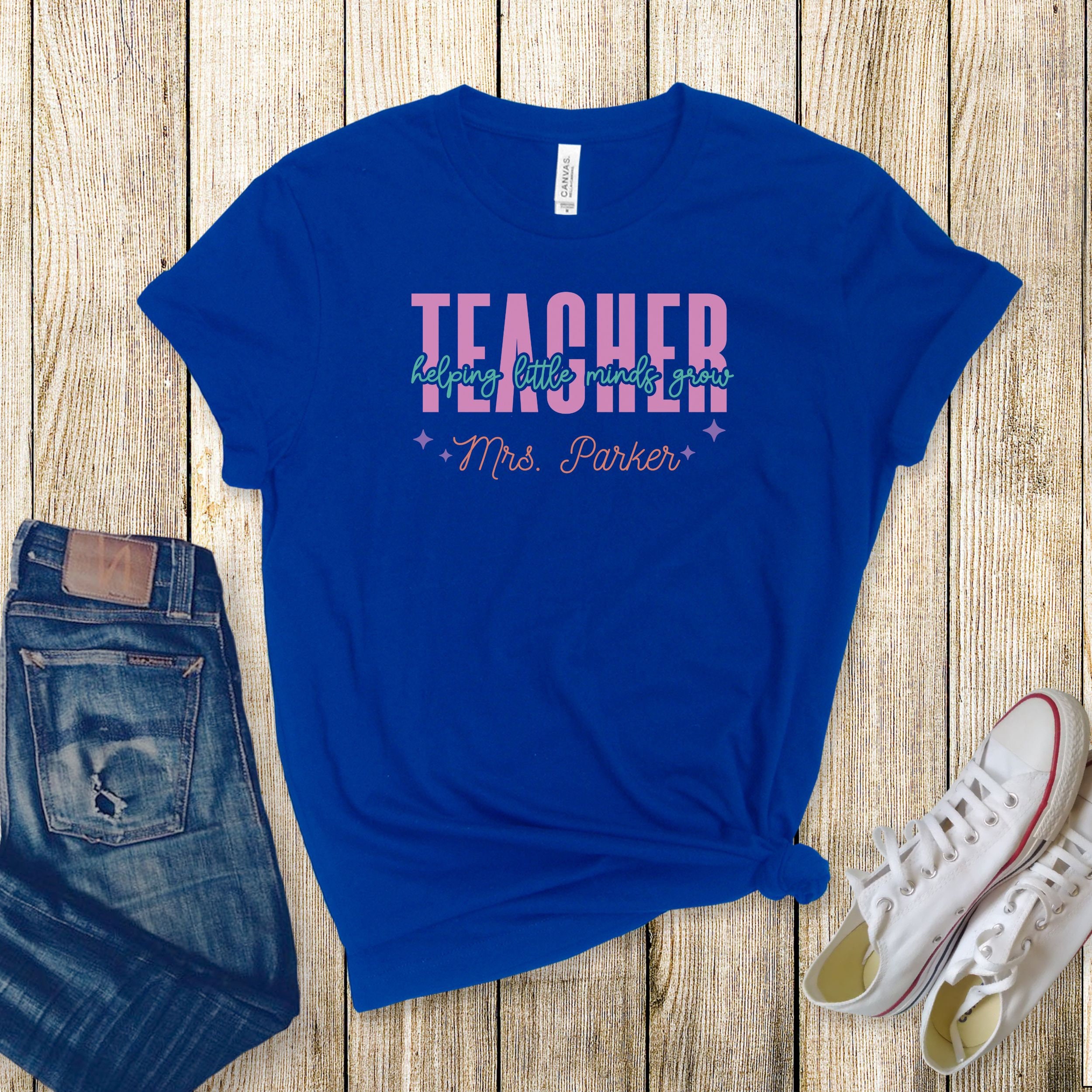 Custom Teacher Shirt, Custom Name Teacher Shirt, Personalized Teacher ...