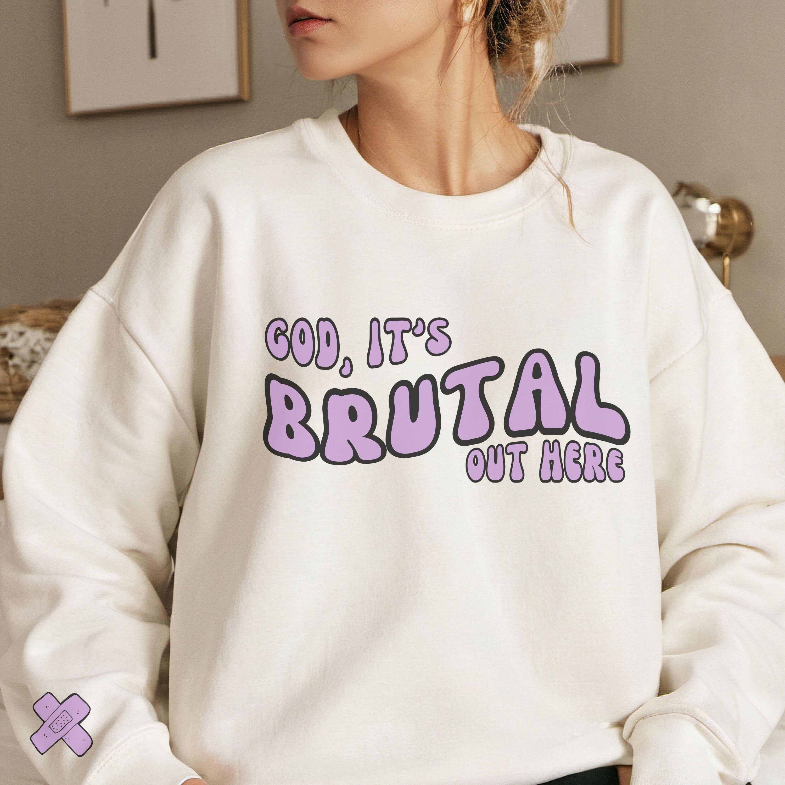 God Its Brutal Out Here Sweatshirt, Olivia Rodrigo Merch, Olivia ...