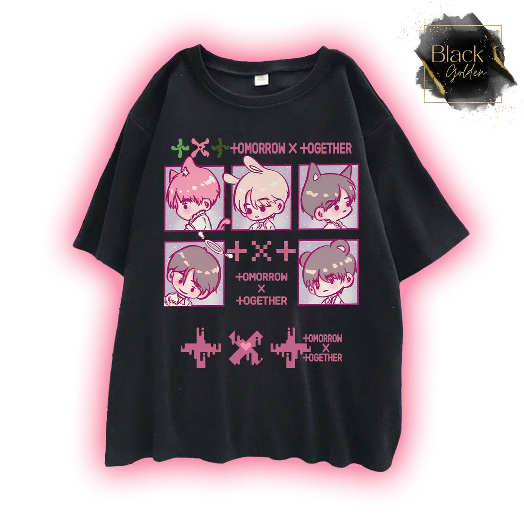 Tomorrow X Together Fanart Shirttxt Chibi Fanart Shirt - Etsy