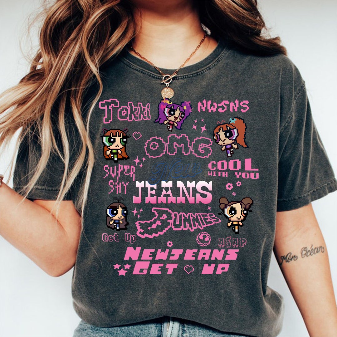 Newjeans Get up 8 Bit Shirt Newjeans New Album Shirt Time to - Etsy