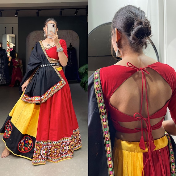 Navratri Chaniya Choli Backless