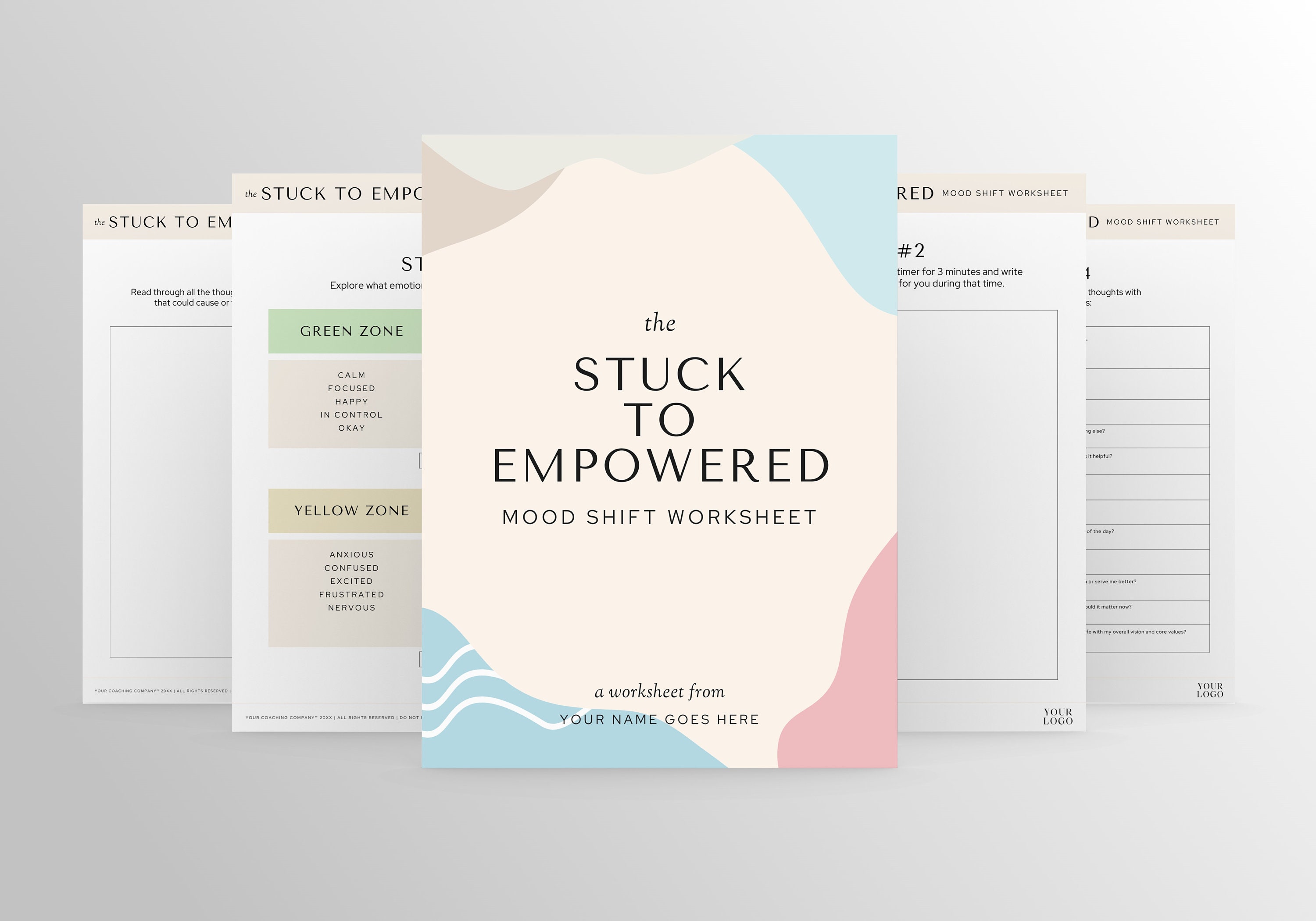 Growth Mindset Worksheet Bundle for Overcoming Negative Self-talk ...