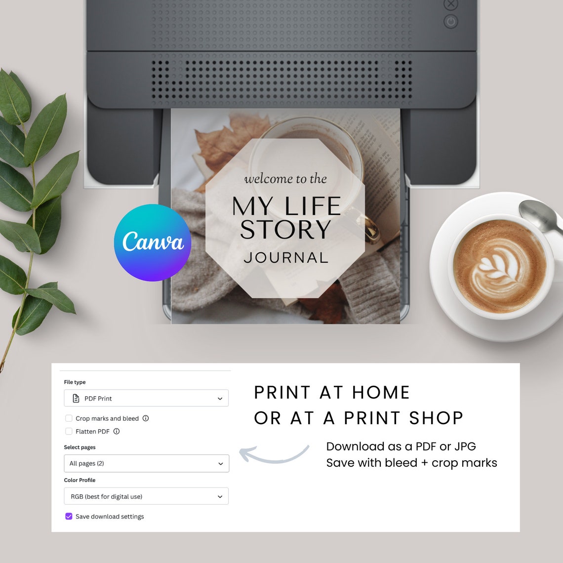 My Life Story Journal Personalized Life History Book Custom Memory ...