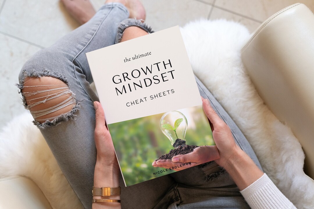 Growth Mindset Cheat Sheets Printable | Mindset Development Guide ...