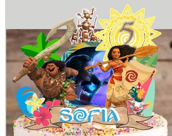 Vaiana Cake Topper - Etsy UK