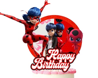 Miraculous Ladybug Cake Topper - Etsy