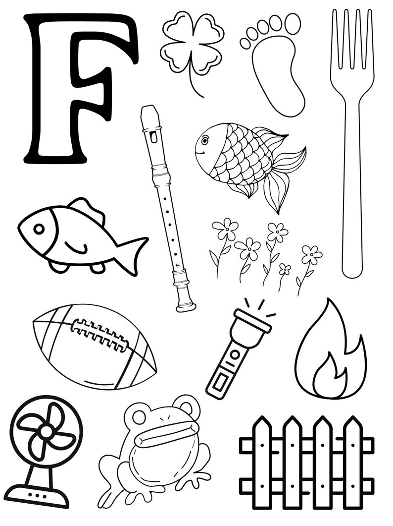 Alphabet Coloring Book Pages for KIDS!!! - Etsy