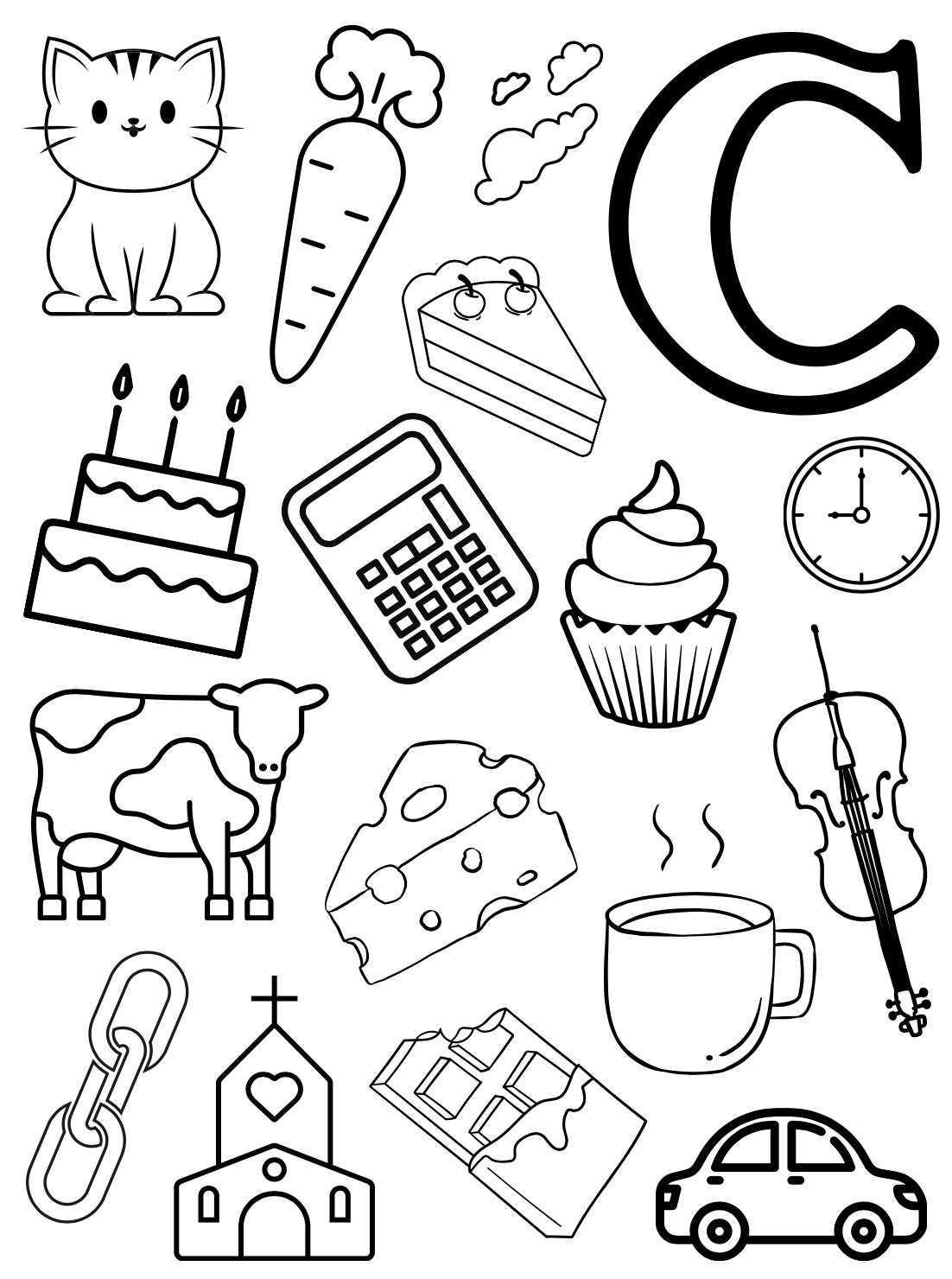 Alphabet Coloring Book Pages for KIDS - Etsy