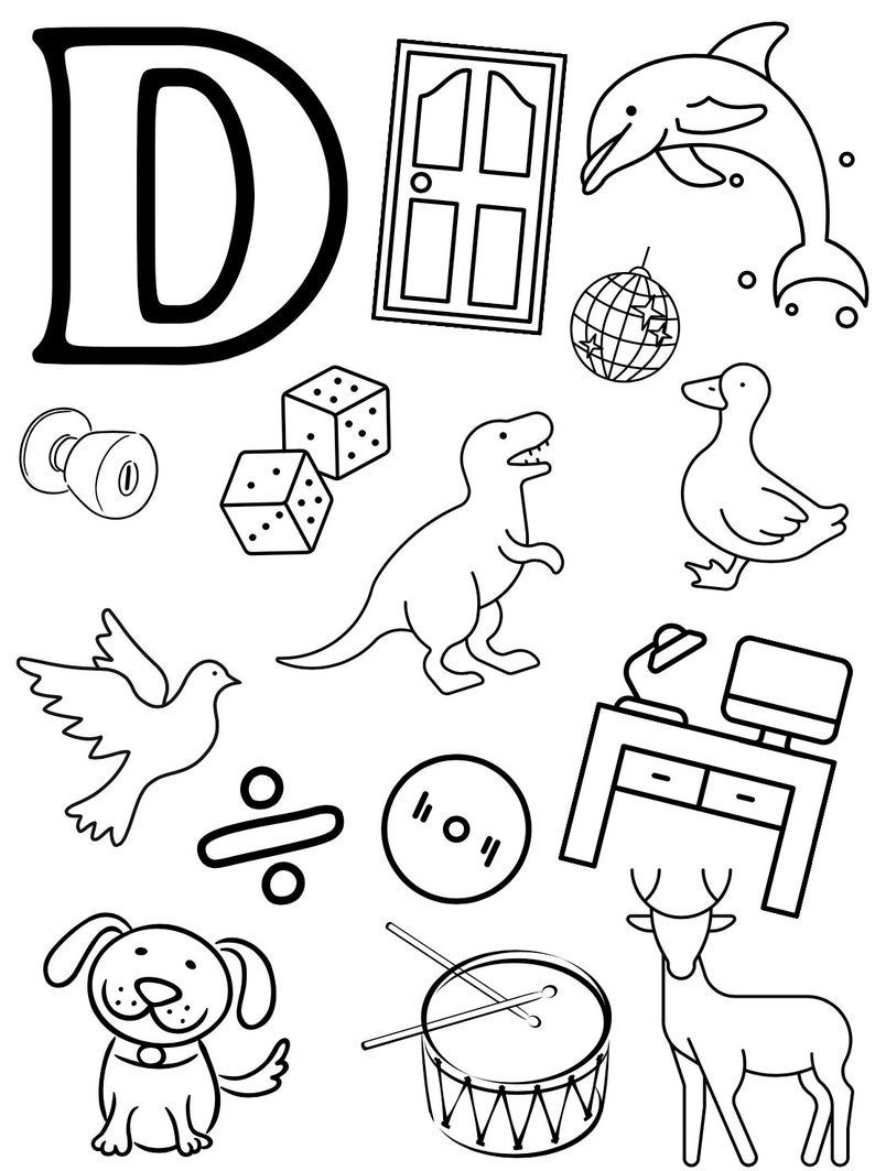 Alphabet Coloring Book Pages for KIDS!!! - Etsy