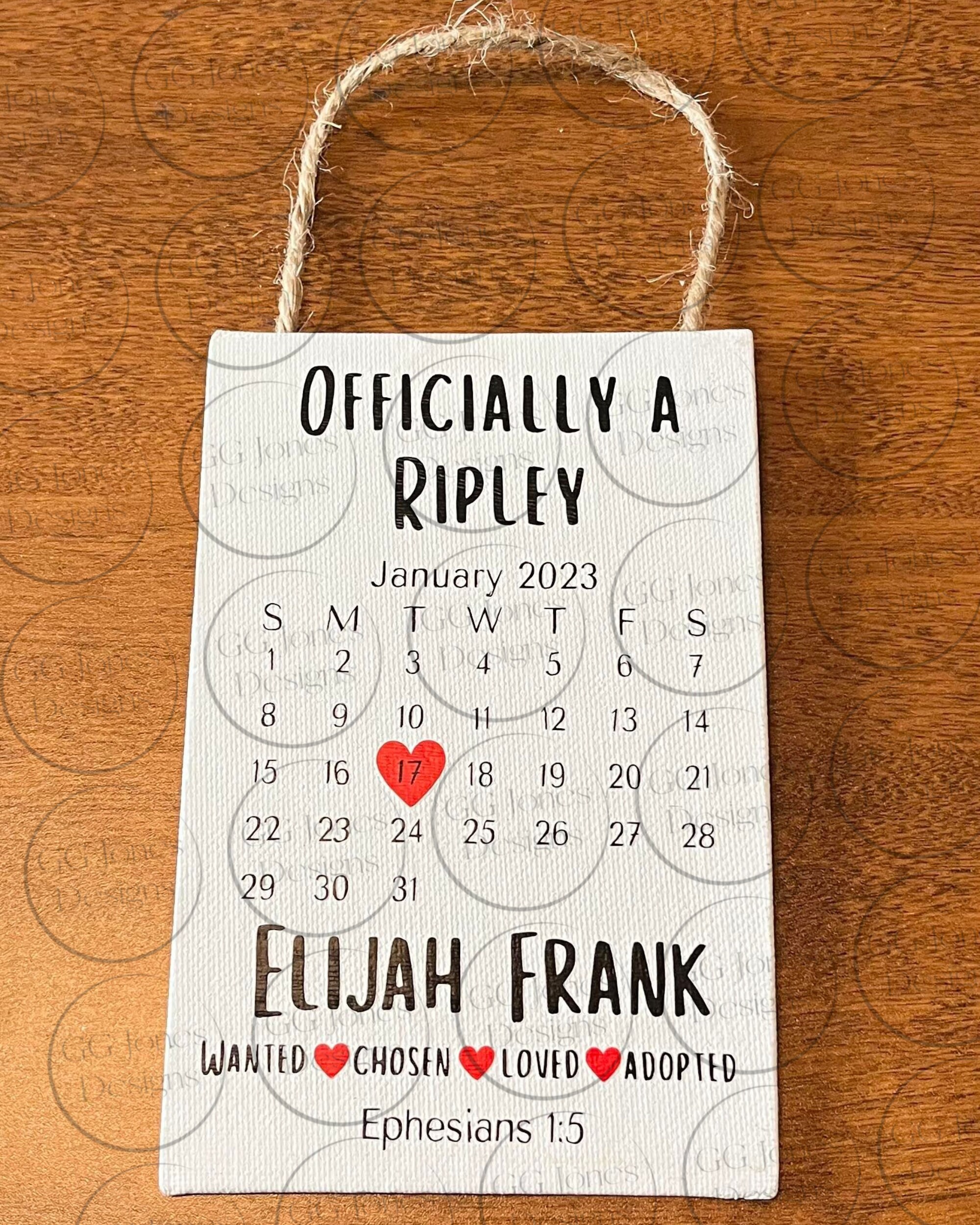 Adoption Gift for Family Gotcha Day Sign Family Adoption Sign Adoption ...