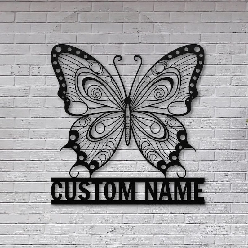 Metal Butterfly Wall Art - Etsy