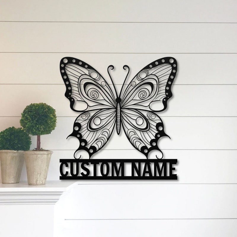 Metal Butterfly Wall Art - Etsy