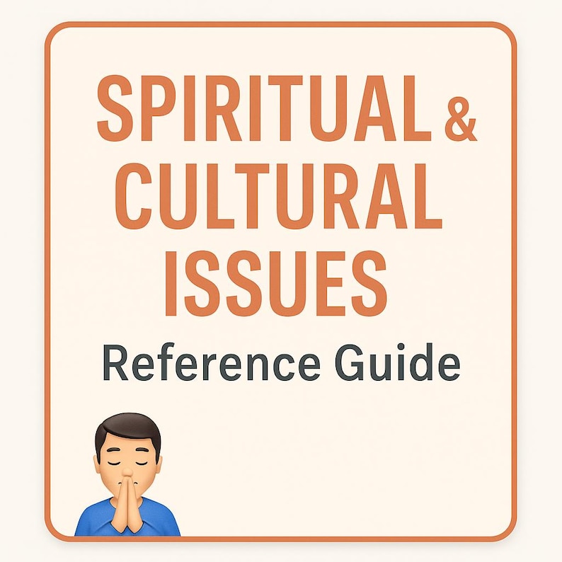 CNA Spiritual & Cultural Issues Cheat Sheet: Quick Reference Guide ...