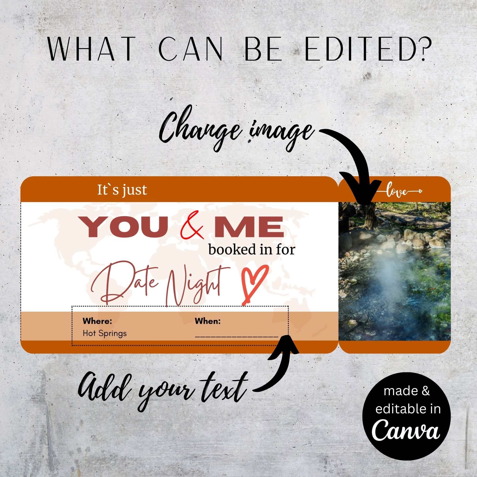 Date Night Invitation Template Date Night Idea Printable Personalized ...