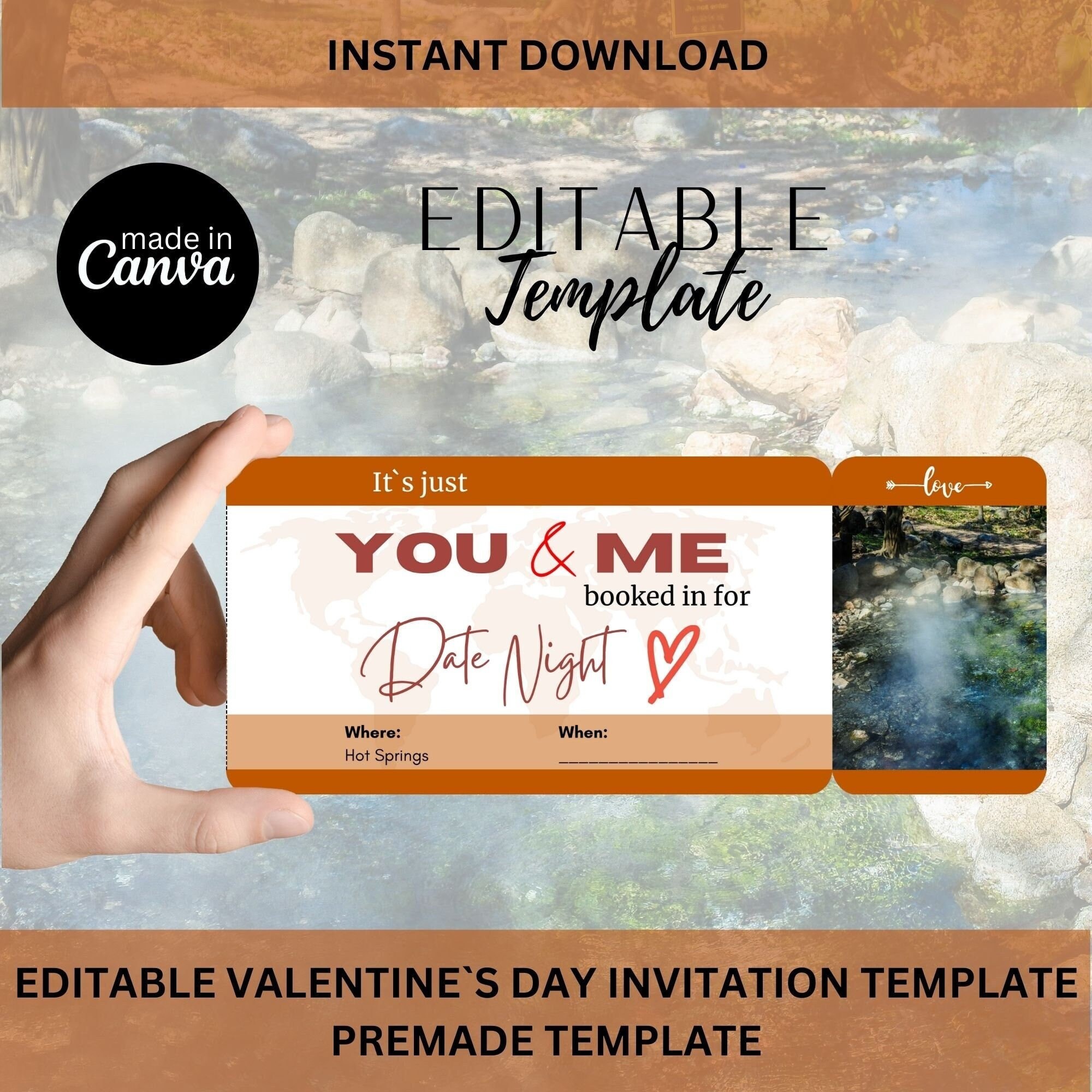 Date Night Invitation Template Date Night Idea Printable Personalized ...