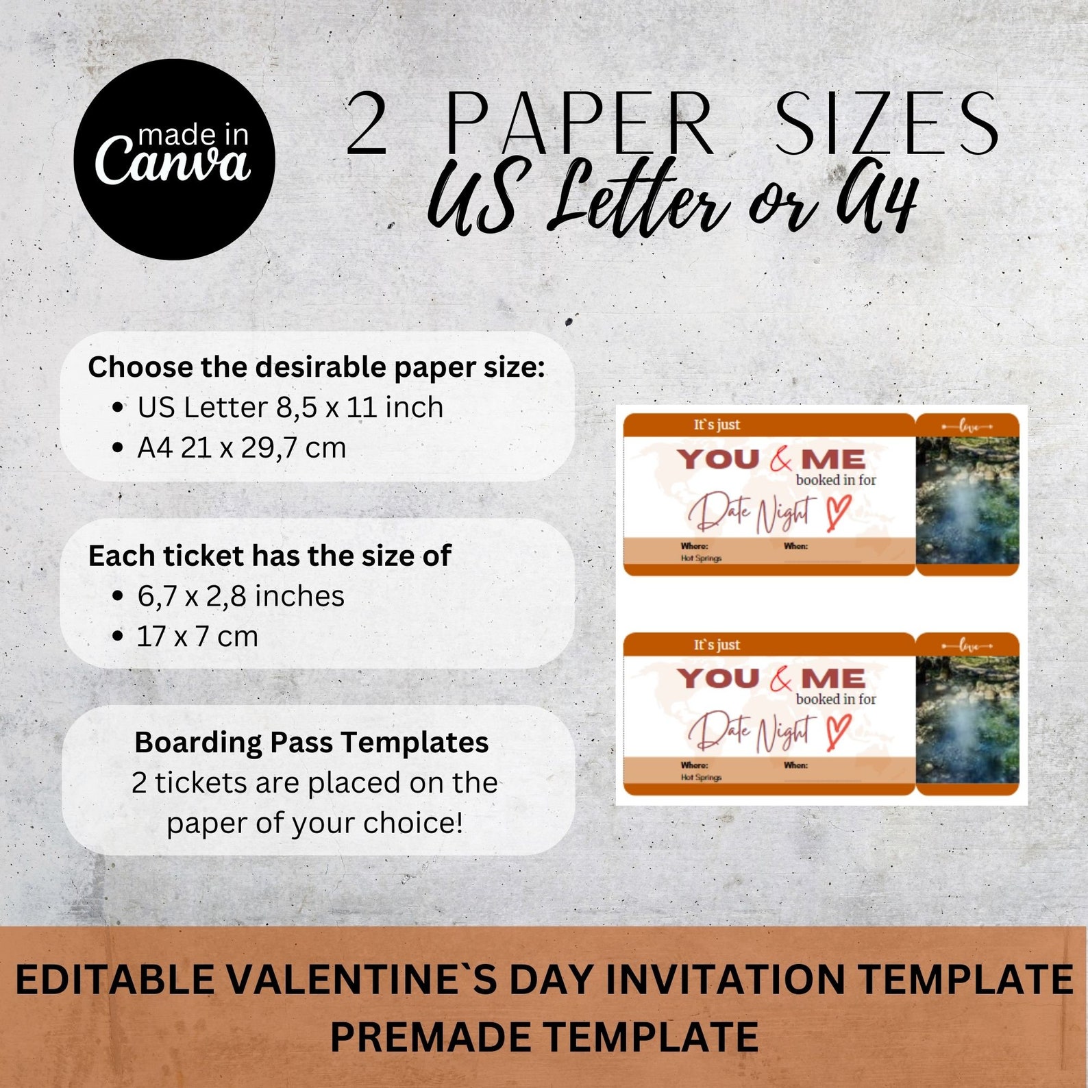 Date Night Invitation Template Date Night Idea Printable Personalized ...