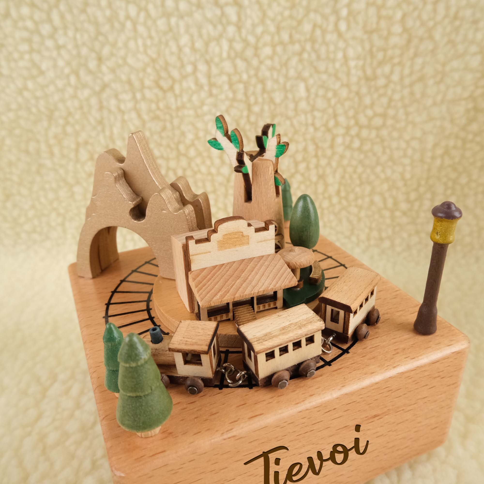 Custom Music Box, Musical Carousel, Handmade Personalized Wooden ...