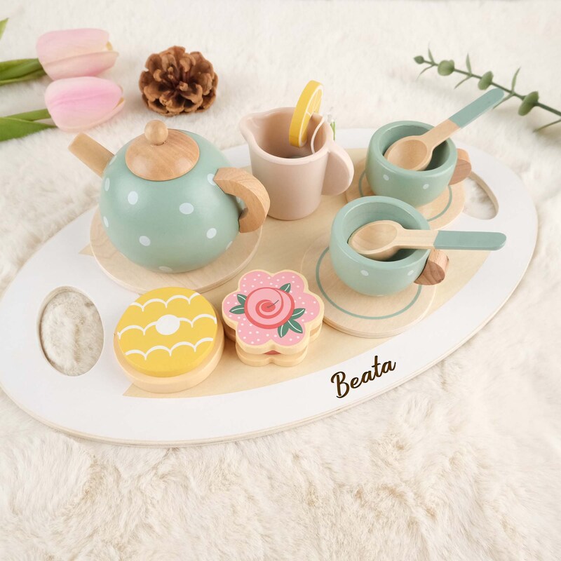 Wooden Tea Set - Etsy