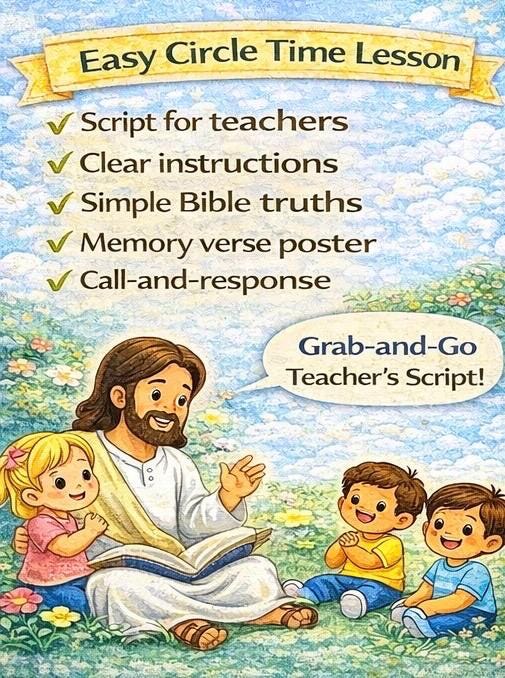 God Made Me Christian Preschool Bible Unit – Faith-based Lessons (PDF ...