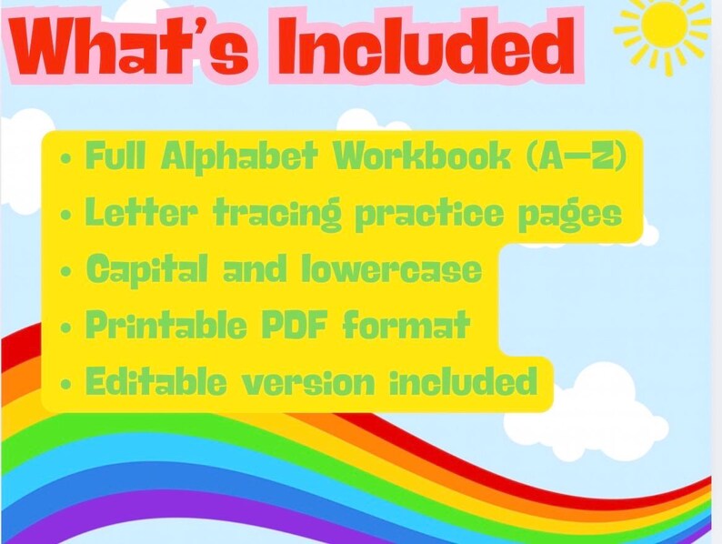 Alphabet Tracing Workbook | Pre-k Handwriting Practice (printable PDF ...