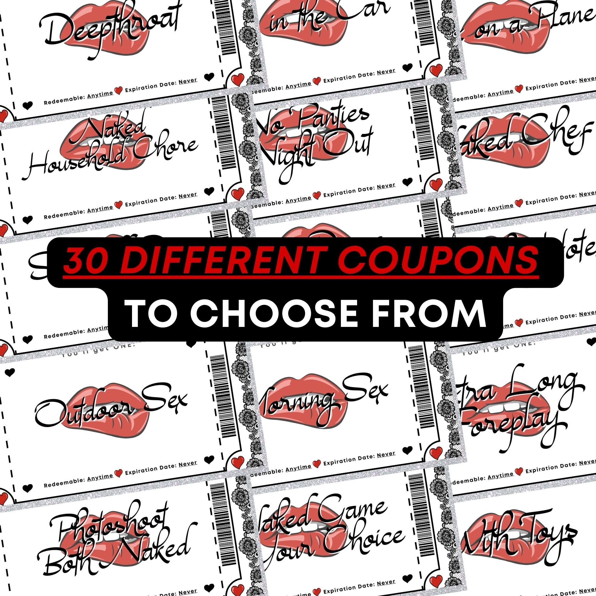 Naughty Coupon Book Printable Date Night Sex Coupons Template Etsy
