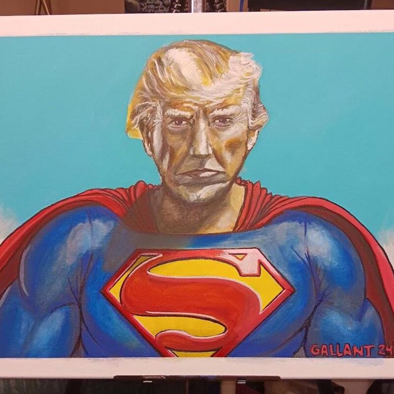 Original Donald Trump Painting - Etsy