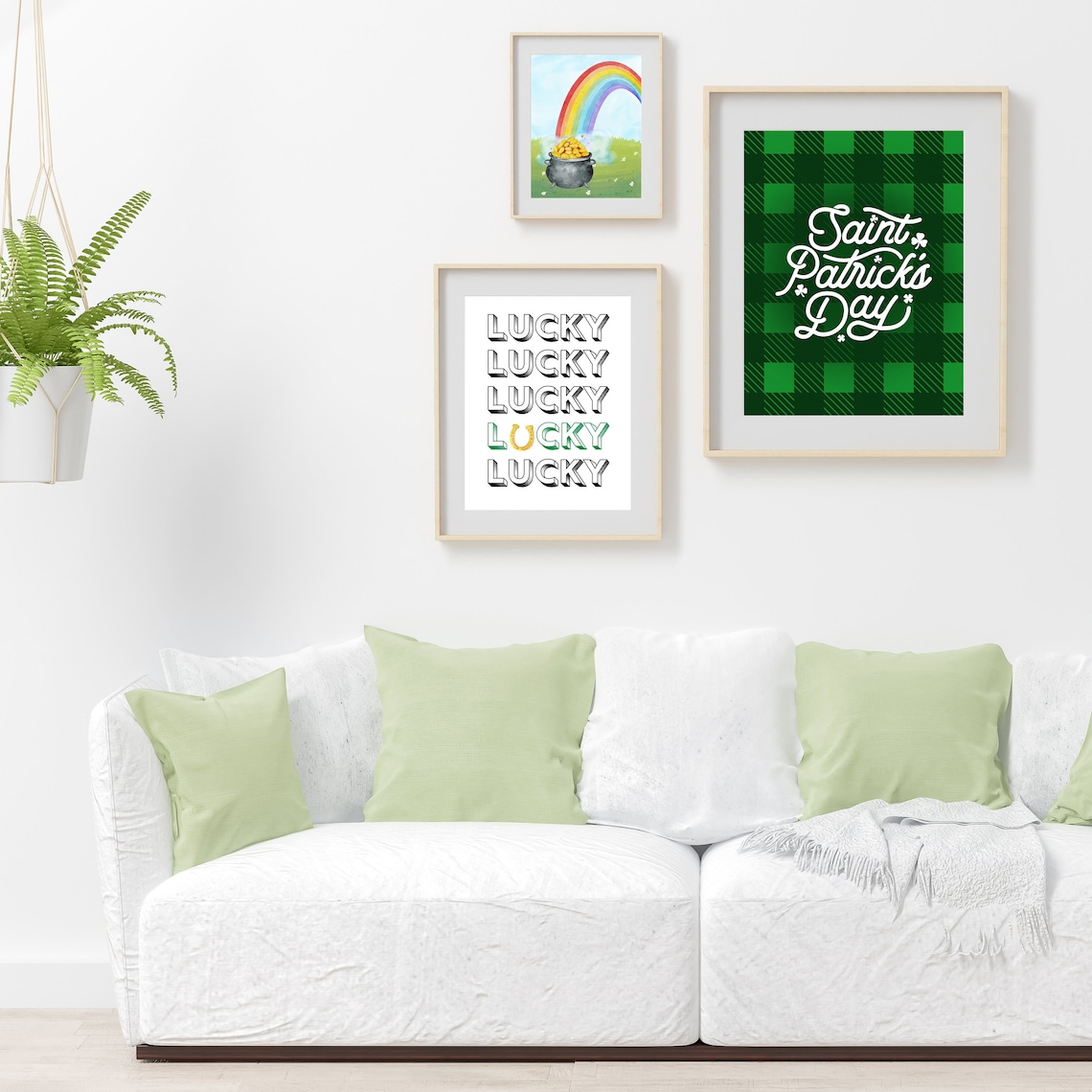 St Patrick's Day Lucky Bundle Printable Wall Art Set of 5 Holiday Home ...