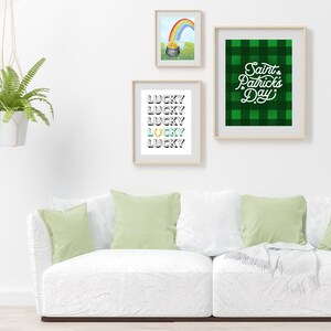 St Patrick's Day Lucky Bundle Printable Wall Art Set of 5 Holiday Home ...