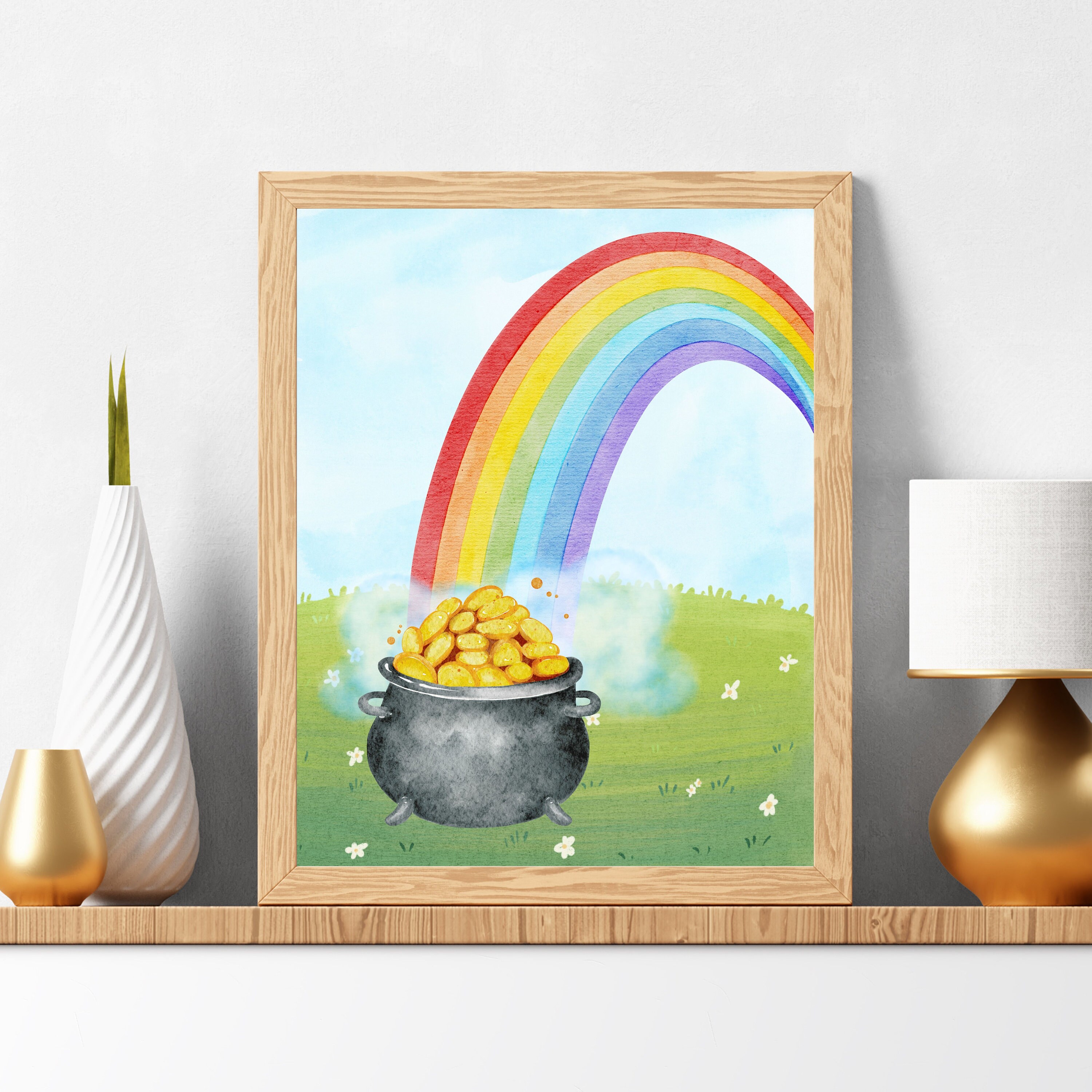 St Patrick's Day Lucky Bundle Printable Wall Art Set of 5 Holiday Home ...
