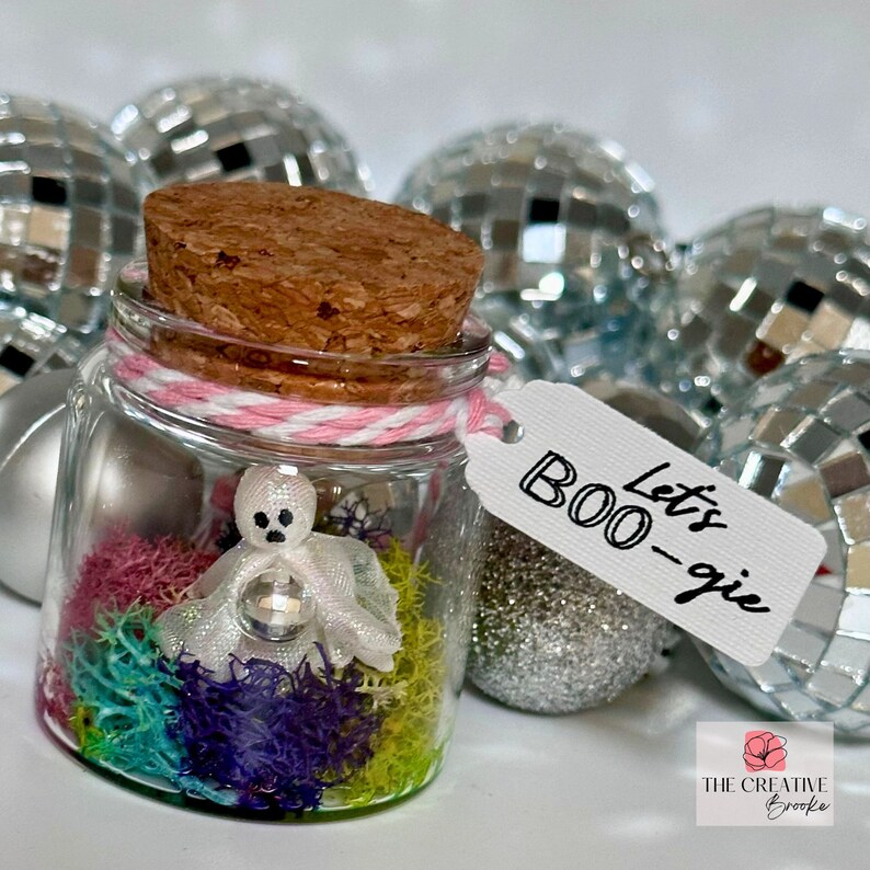 Boo Basket | Disco Ball Ghost | Indoor Halloween Decor | Desk Pet ...