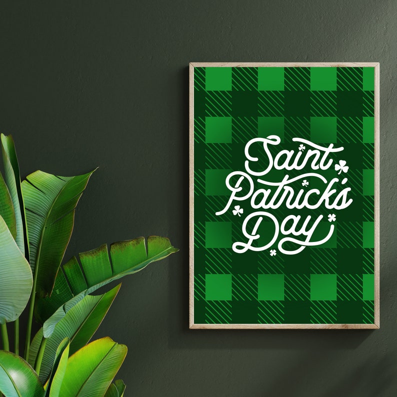 St Patrick's Day Lucky Bundle Printable Wall Art Set of 5 Holiday Home ...