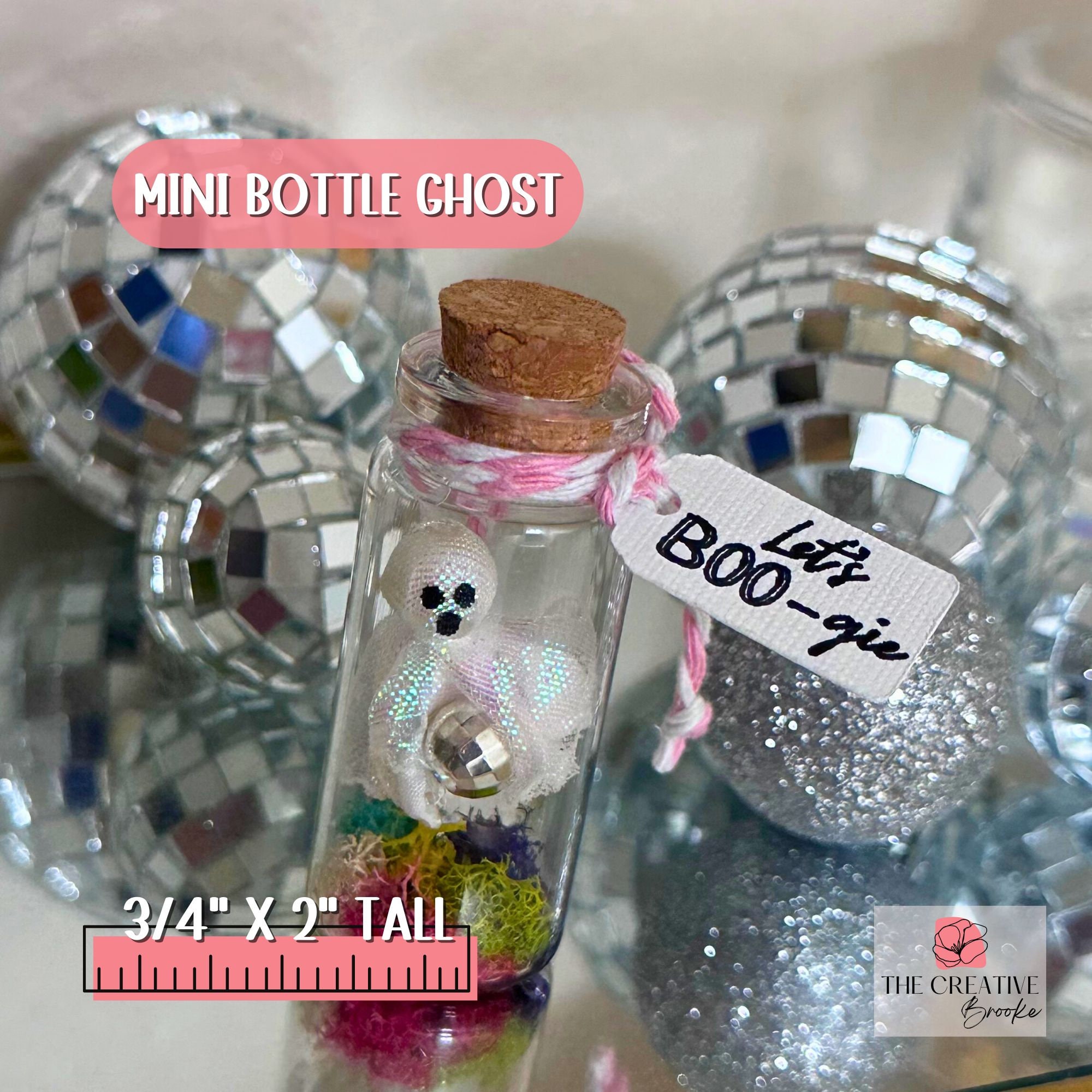 Boo Basket | Disco Ball Ghost | Indoor Halloween Decor | Desk Pet ...