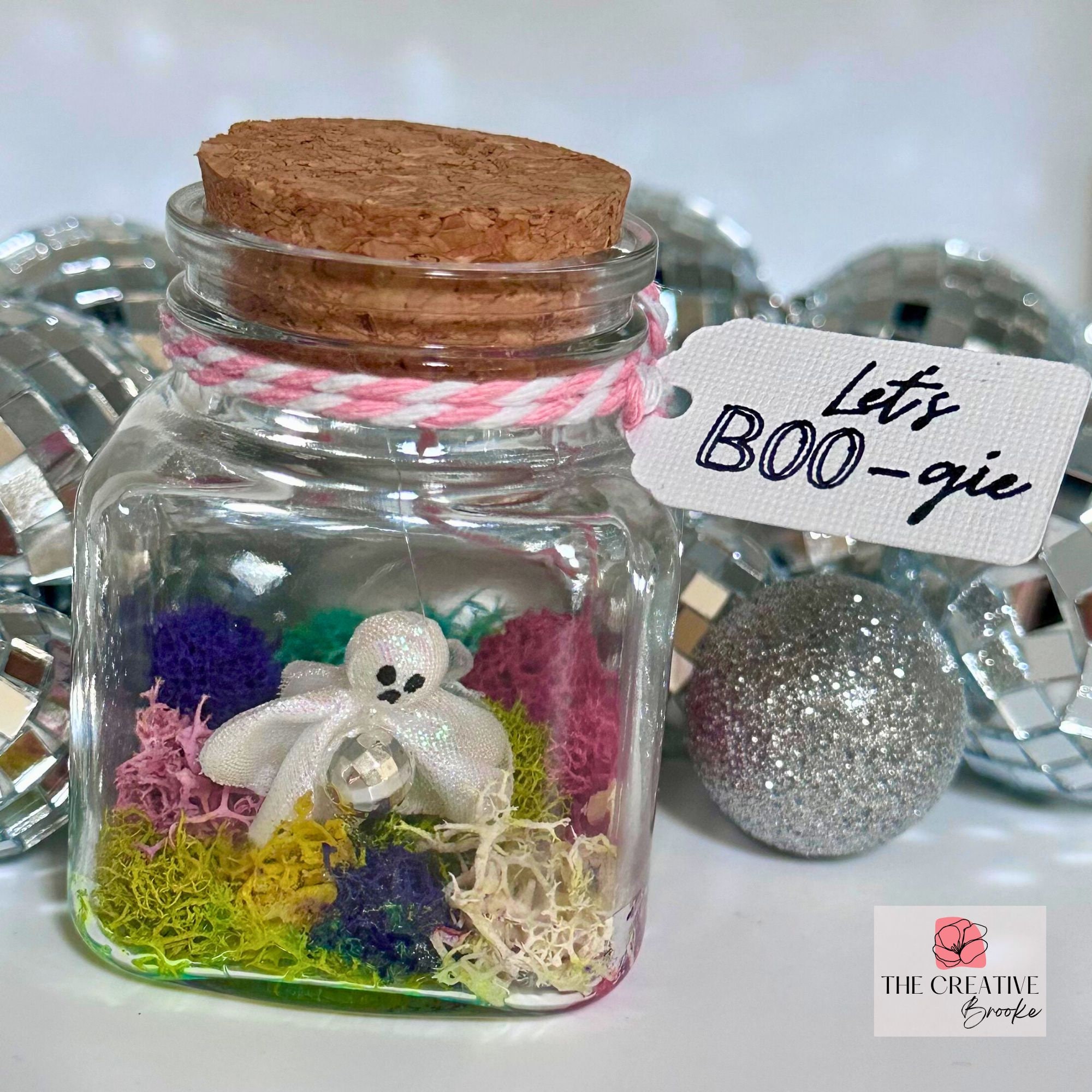 Boo Basket | Disco Ball Ghost | Indoor Halloween Decor | Desk Pet ...