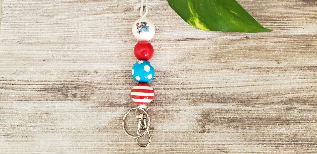 Dr. Seuss Lanyard, Read Across America, Teacher, ID Badge Holder and ...