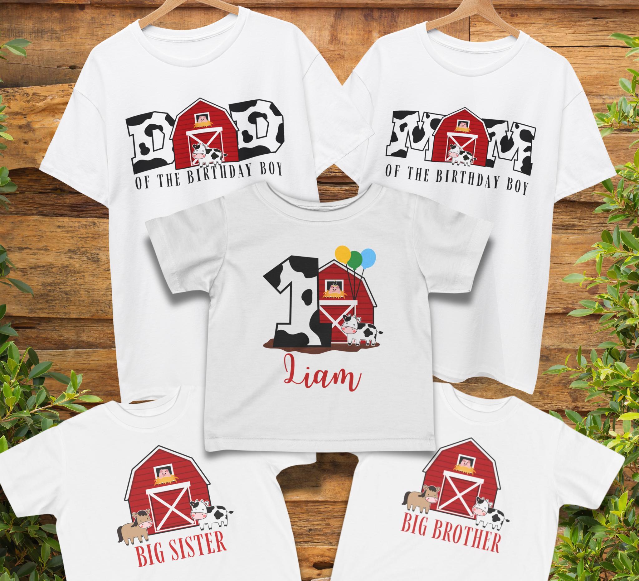 Barnyard Birthday Shirt, 1st Birthday, Farm Theme Shirts, Matching ...