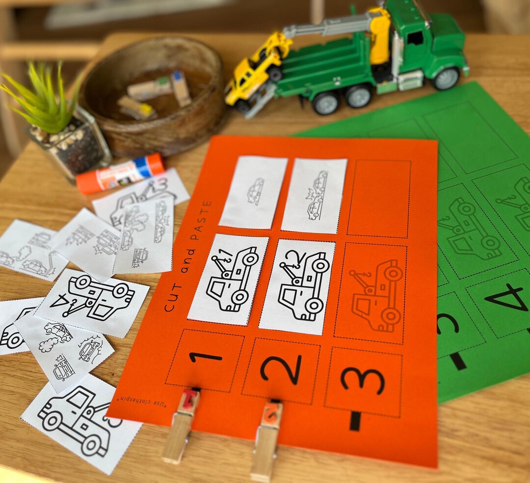 Truck Counting Activities| Montessori-inspired Numbers| Numbers 1-5 ...