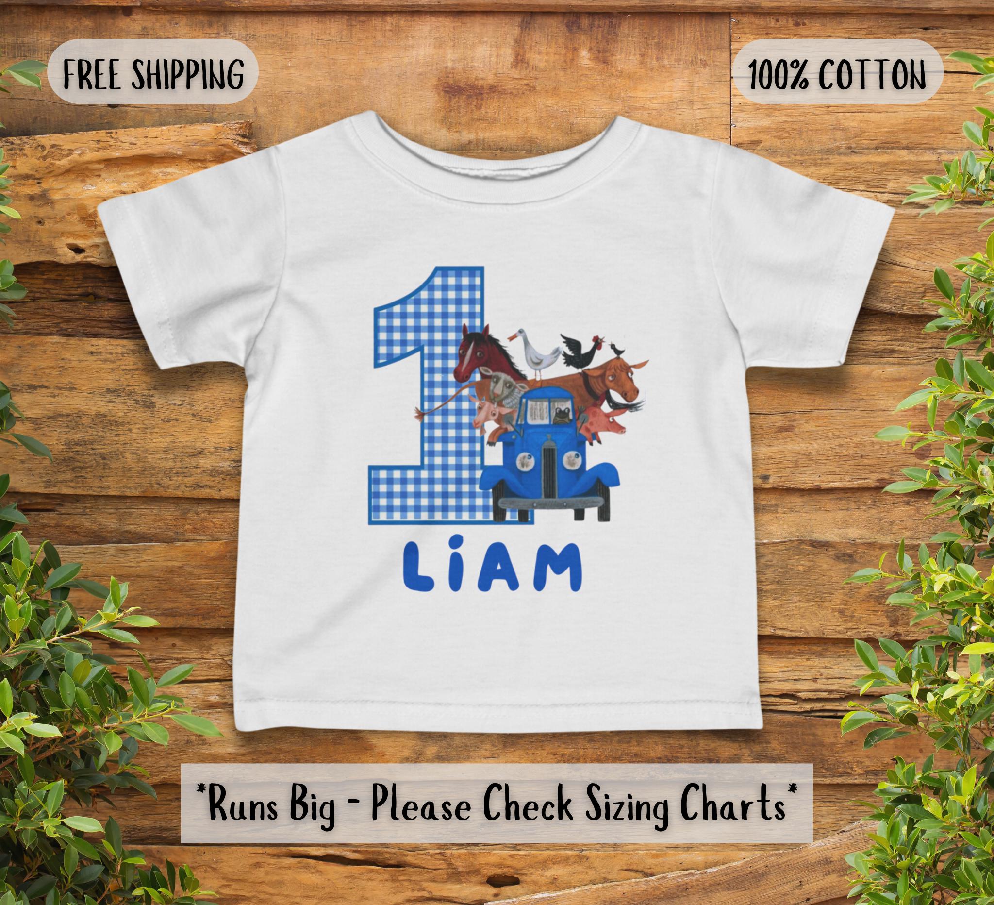 Personalized Little Blue Truck Theme T-shirts, Matching Family Birthday ...