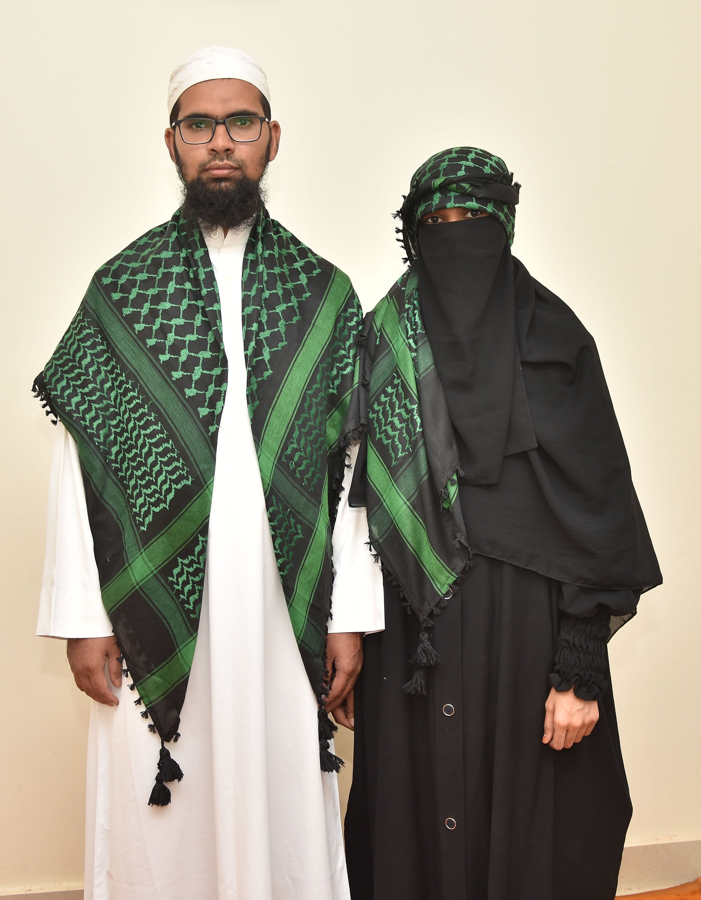 Dark Green Palestine Keffiyeh Scarf: Traditional Arab Kufiya With ...