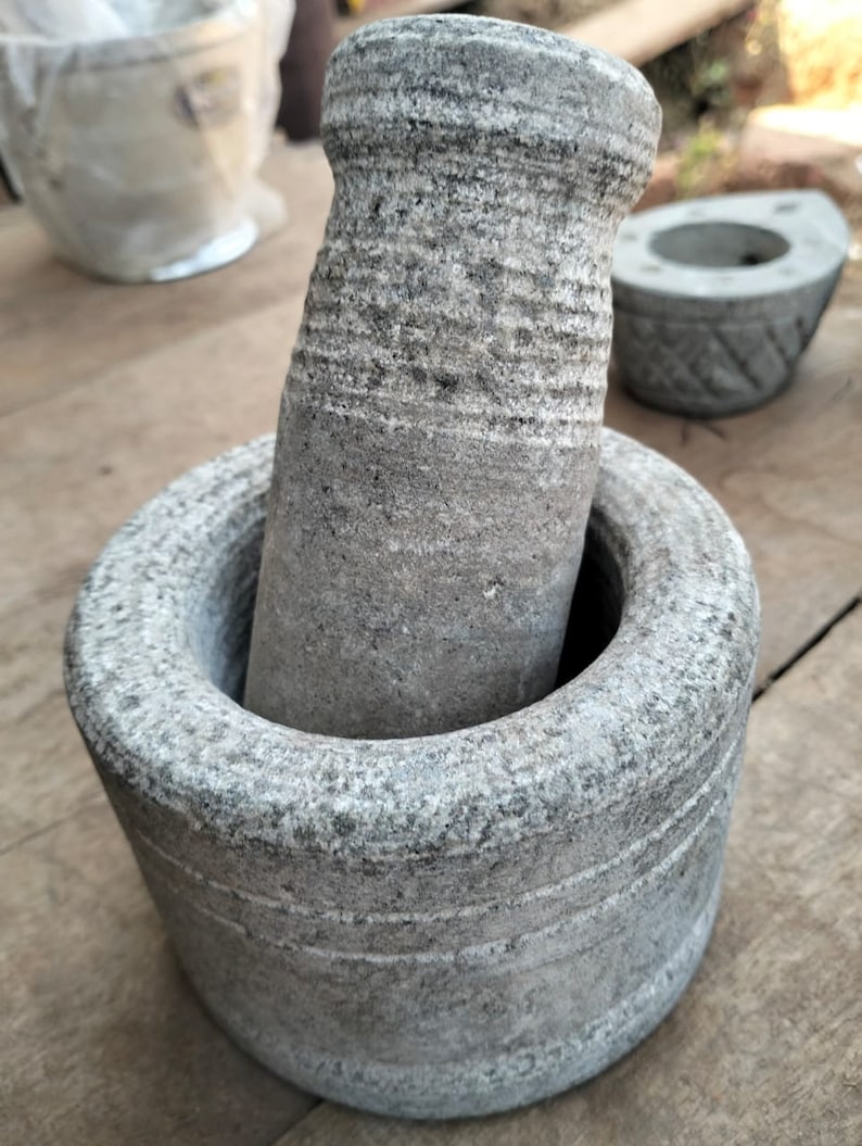 Stone Mortar and Pestle Set: Traditional Spice Grinder (7.5cm) - Etsy