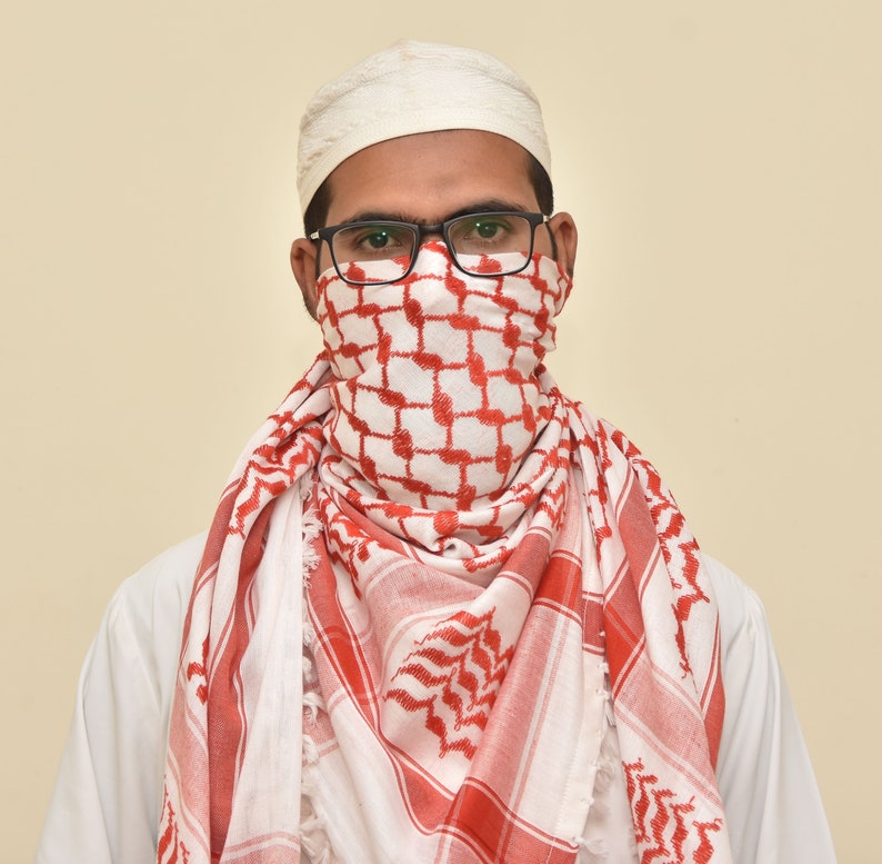 Palestine Keffiyeh Kufiya Scarf 4848 Free Palestine Traditional Shemagh ...