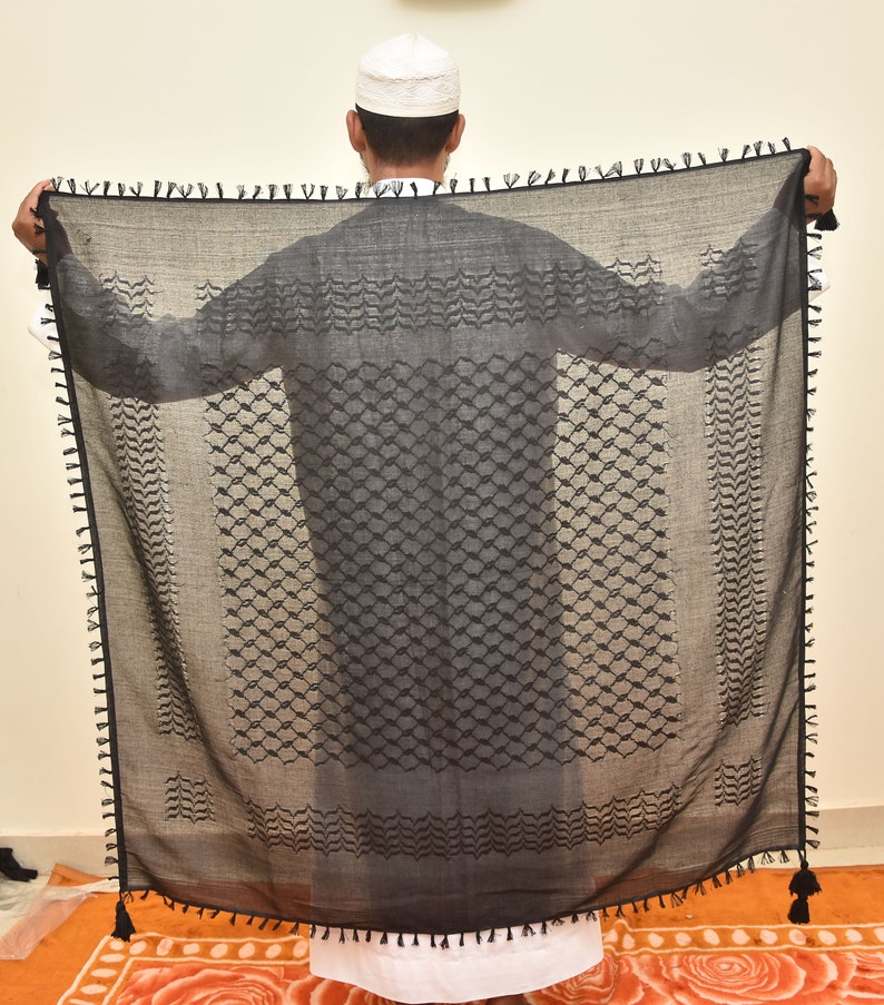 Palestine Dark Black Keffiyeh Kufiya Scarf 4848free Palestine ...