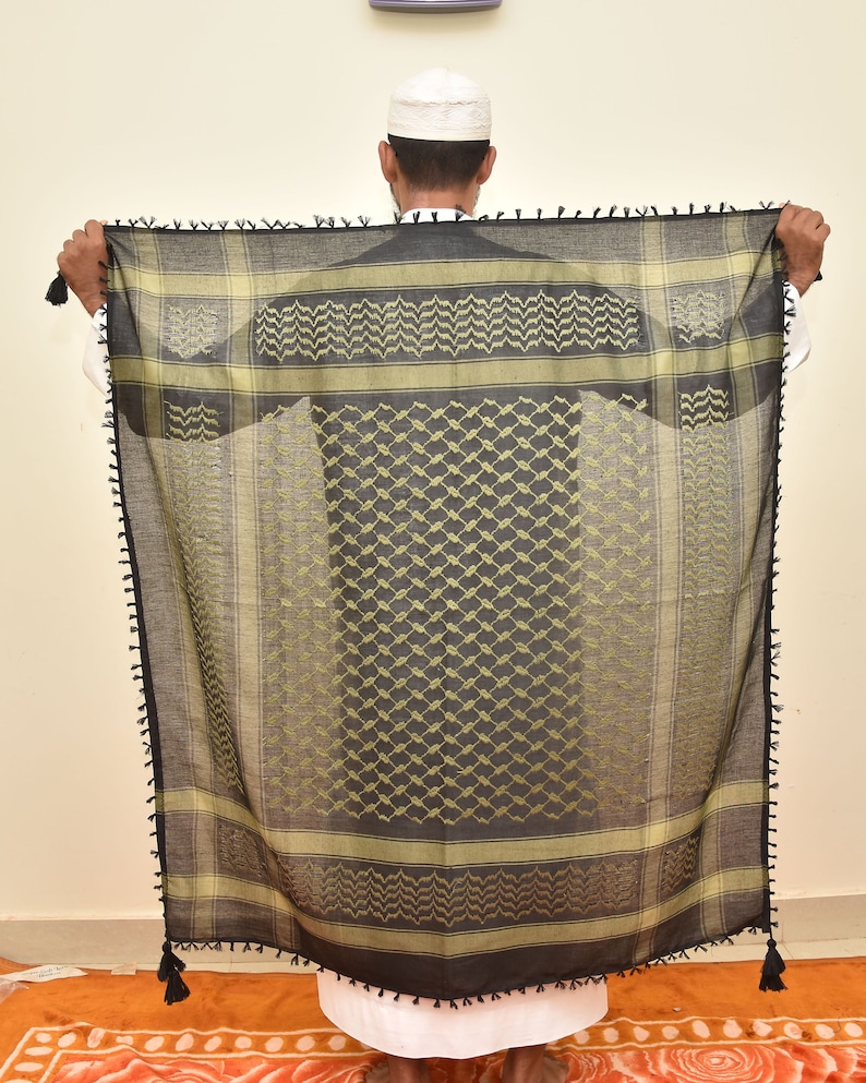 Palestine Light Green Keffiyeh Kufiya Scarf 4848free Palestine ...