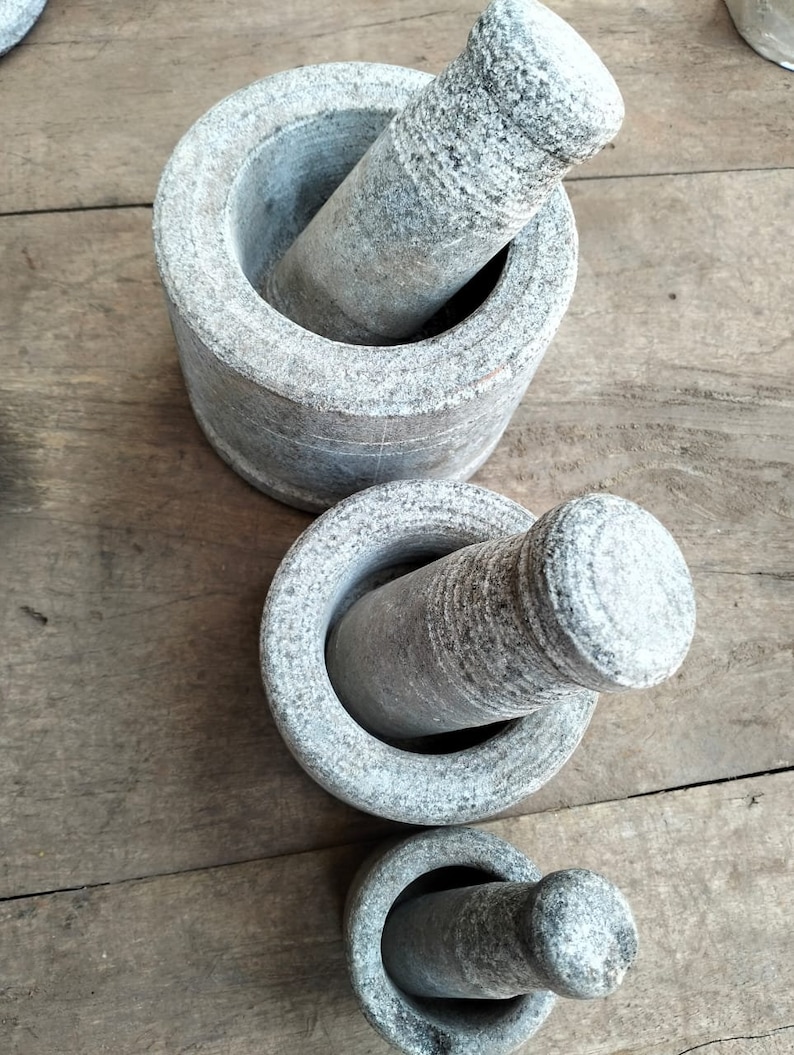 Stone Mortar and Pestle Set: Traditional Spice Grinder (7.5cm) - Etsy