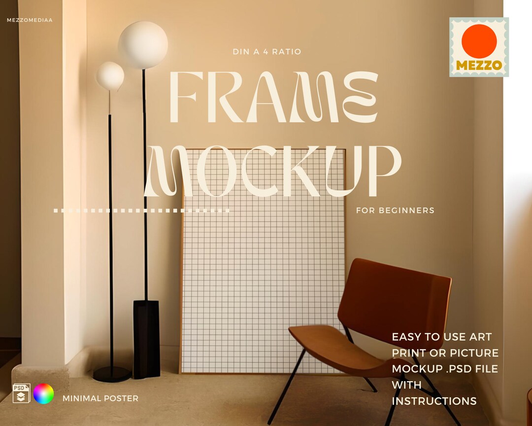 Minimalist Poster Mockup / Photo Mockup - Beginner - Easy to Use ...