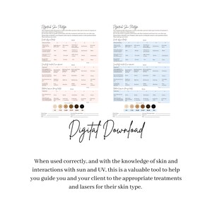 Fitzpatrick Skin Scale Chart - Etsy Australia